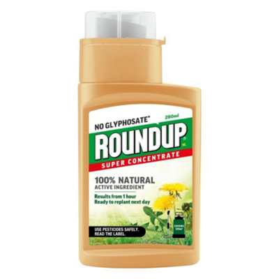 Roundup Natural Weed Control Concentrate - 280ml - Glyphosate-Free ...