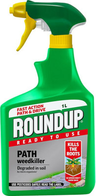 Roundup Path & Drive Ready to Use Weedkiller 1L Fast Acting Weed ...