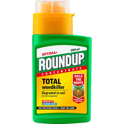 Roundup Total Concentrate Weed Killer 280ml Strong Glyphosate Weed ...