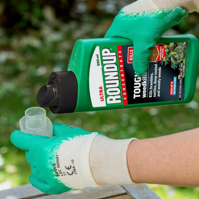 Roundup Tough Concentrate Weedkiller 500ml Deep Root Killing Garden ...