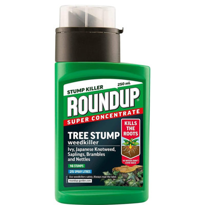 Roundup Tree Stump and Rootkiller 250ml Kills Roots of Trees Ivy ...