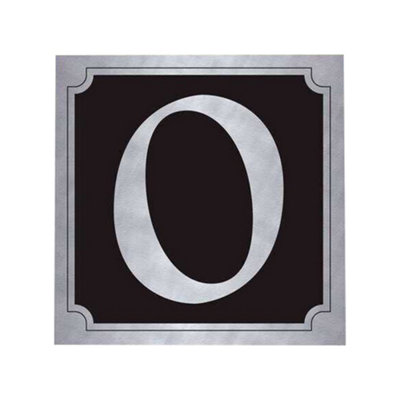 Rowan 0 House & Gate Number Black/Silver (One Size)