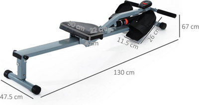 Rowing Machine Cardio Rower Workout Fitness Body Tonner Home Gym Training