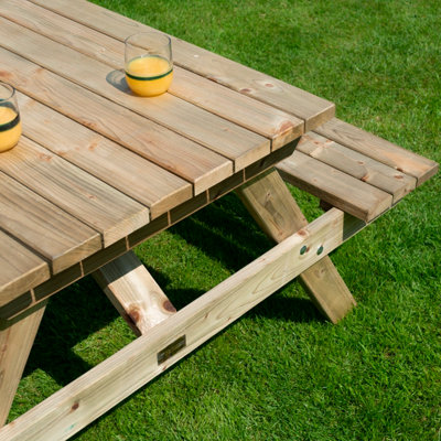 Rowlinson 1.2m Softwood 4 Seater Picnic Table