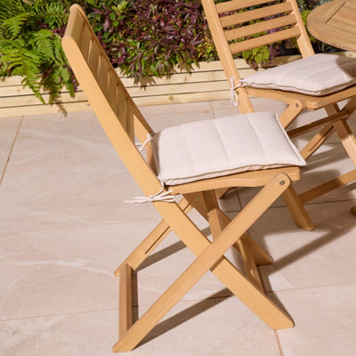 Rowlinson Ashdown Folding 6 Seat Round Dining Set with Cushions