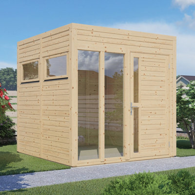 Rowlinson Bertilo Garden Cubus 2 Home Office Studio Wooden Summer House ...