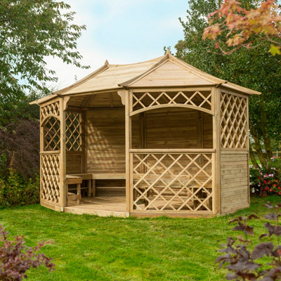 Rowlinson Sandringham 8 Sided Wooden Gazebo
