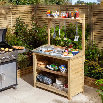 Rowlinson Wooden Barbecue Servery