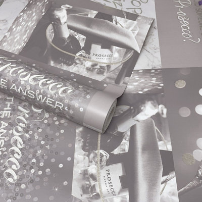 rown Drinks & Fizz Prosecco Time Natural Gold Abstract Wallpaper | DIY ...