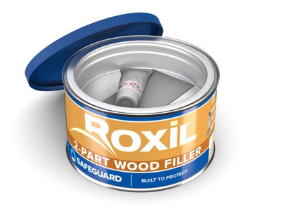 Roxil Wood Filler (Natural) - 220 cm Coverage. Premium 2-Part Repair ...