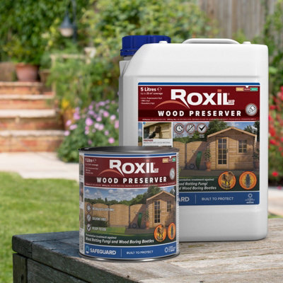 Roxil Wood Preserver (5L Clear) Odourless, Advanced Protection Against ...