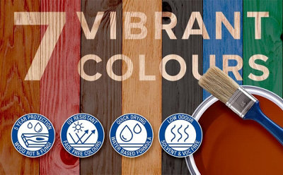 Roxil Wood Stain Preserver (1L Autumn Gold) - 5 Year Protection for ...