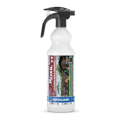 Roxil Wood Stain Preserver (1L Spray Charcoal) - 5 Year Protection ...