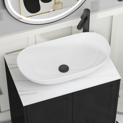 Royal Bathroom Elmore 700mm Classic White Freestanding Countertop ...