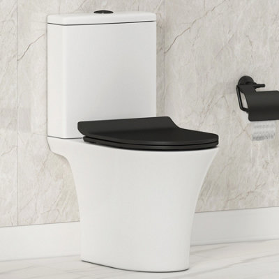 Royal Bathrooms Amaze Rimless Close Coupled Toilet Gloss White Round ...