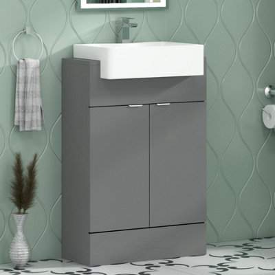 Royal Bathrooms Elena 600mm Floor Standing Bathroom Vanity Sink Unit ...