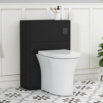 Royal Bathrooms Elmore 550mm Matte Nocturne Black BTW WC Unit with ...