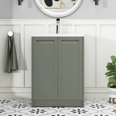 Royal Bathrooms Elmore 600mm Traditional Floor Standing 2 Door Bathroom ...