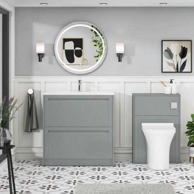 Royal Bathrooms Elmore 800mm Traditional Floor Standing 2 Drawer ...