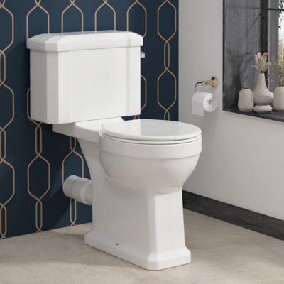 Royal Bathrooms Elmore Traditional Close Coupled Toilet with Soft Close ...