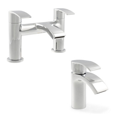 Royal Bathrooms Kartell Status Shower Bath Filler Tap with Mono Basin ...