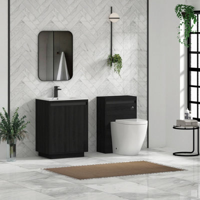 Royal Bathrooms Orion 600mm Floor Standing Vanity Unit 2 Drawer Hale ...
