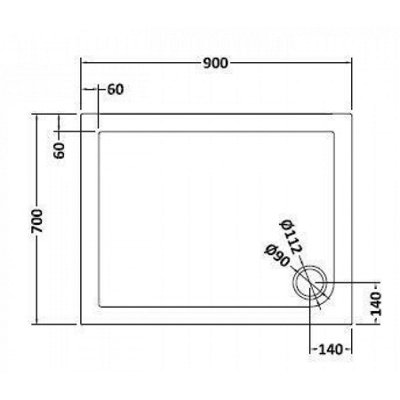 Royal Bathrooms Plaza 900 x 700mm Corner Entry Shower Enclosure with ...