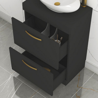 Royal Bathrooms Turin 500mm FreeStanding Bathroom Vanity Unit with Sink ...