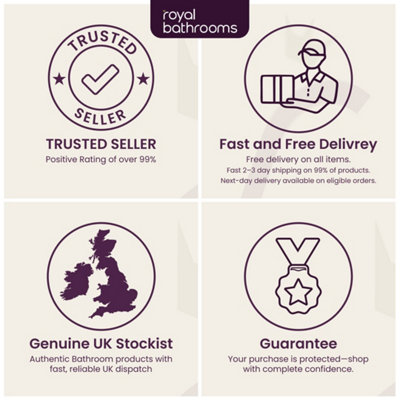 Royal Bathrooms Turin 500mm Wall Hung Vanity Unit Matte Green 2 Drawer ...