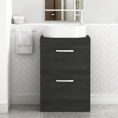 ROYAL BATHROOMS TURIN 600MM FREESTANDING BATHROOM VANITY UNIT WITH SINK ...