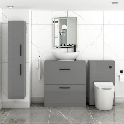 Royal Bathrooms Turin 600mm FreeStanding Bathroom Vanity Unit with Sink ...