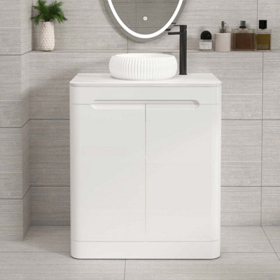 Royal Bathrooms Venice 700mm Gloss White Freestanding Bathroom ...