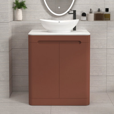 Royal Bathrooms Venice 700mm Terracotta Clay Freestanding Bathroom ...