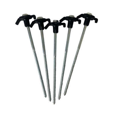 Royal Leisure 20 Screw Thread Pegs with Drill Adapter and Carry Case