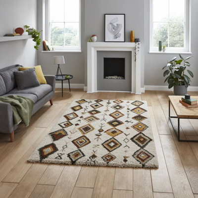 Royal Nomadic A636 Beige/Multi Rug 120 x 170 | DIY at B&Q