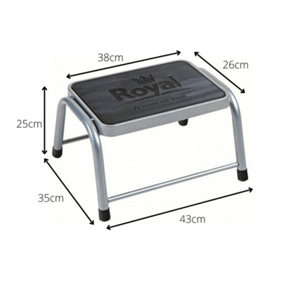 Royal Single Caravan Step Steel Non-Slip Tread