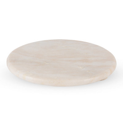 Royalford 10inch White Marble Round Chapati Roti Rolling Board Cheese ...