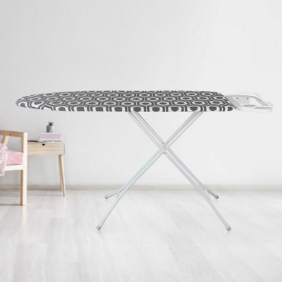 Royalford 114x33cm Ironing Board, Adjustable Height & Iron Rest ...