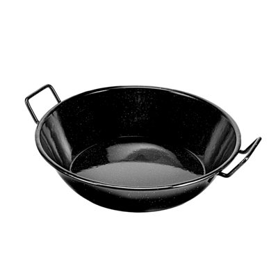 Royalford 32cm Enamel Wok Pan Induction Safe Shallow & Deep Frying