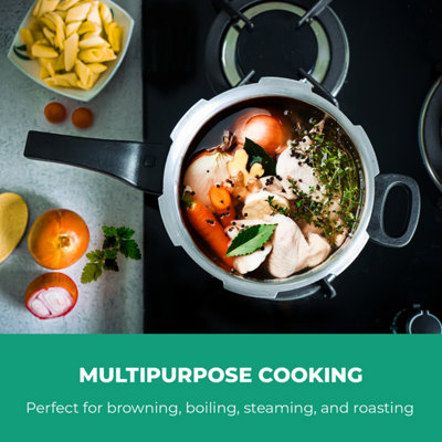Royalford 5L Aluminium Pressure Cooker Induction Base