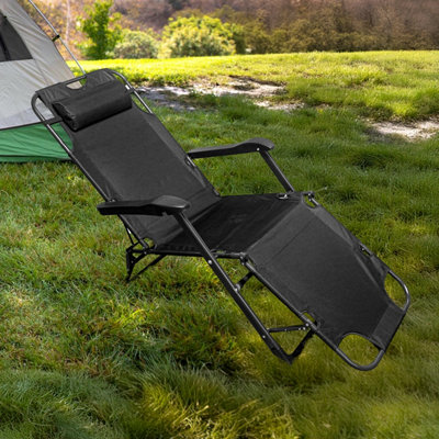 ROYALFORD Folding Camping Chair for Adults, Portable Reclining Camp ...