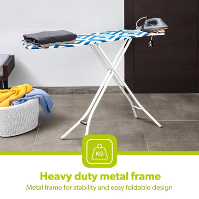 Royalford Ironing Board, Adjustable Height & Iron Rest To Secure Iron ...