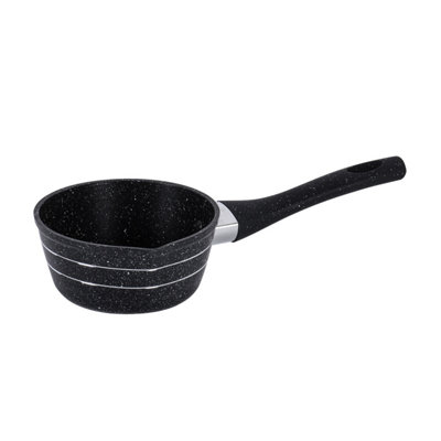 Royalford Milk Pan, 16 Cm Small Multipurpose Saucepan Non-Stick Granite ...