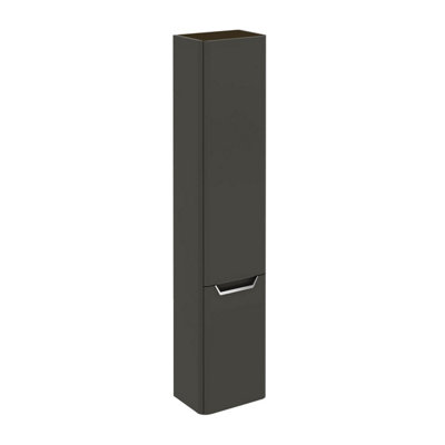 Royo Life Column Unit Gloss Graphite 350x250mm RH | DIY at B&Q