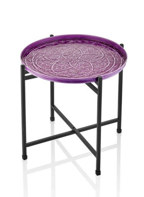Rozi Duggal Collection Purple Side Table | DIY at B&Q