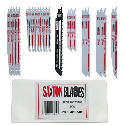 RPR20MXB Saxton 20 Blade Reciprocating Sabre Saw Combo Wood Metal ...