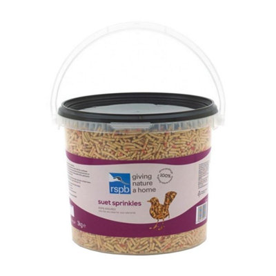 Rspb Suet Sprinkles Bird Food May Vary (3kg) | DIY at B&Q