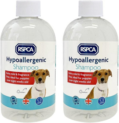 RSPCA 2 x 500ml Hypoallergenic dog shampoo