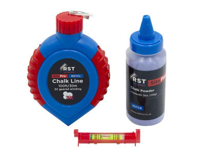 RST 30m Chalk Line and Box Set for Precision Marking