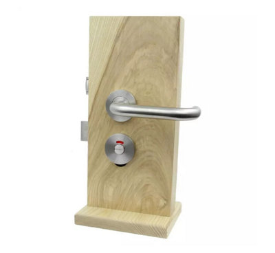 RTD Lift to Lock Disabled Facility Indicator Set Satin Stainless Steel